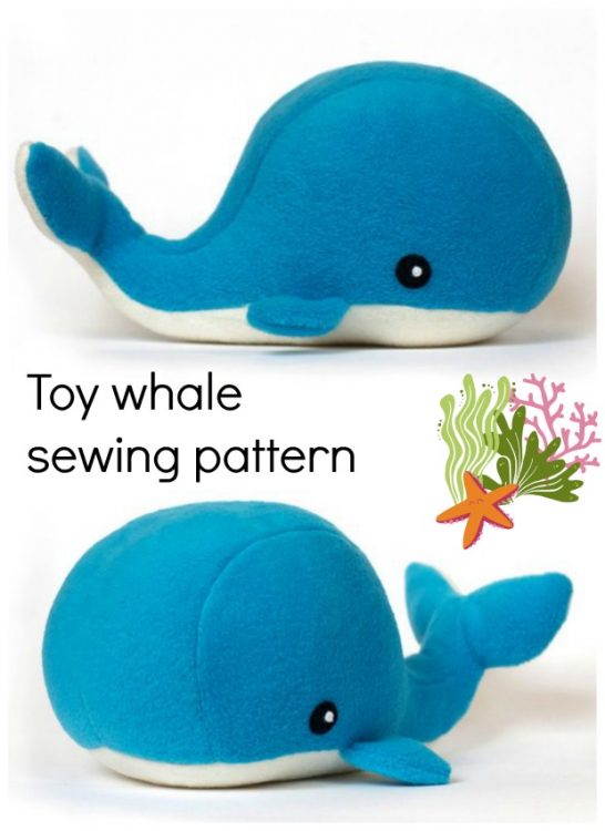 Plush Whale Toy sewing pattern - Sew Modern Kids