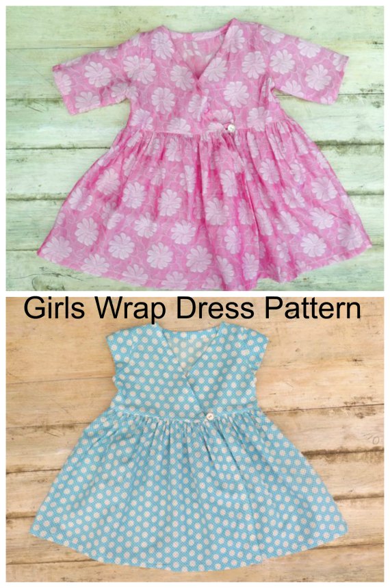 Easy Girls Wrap Dress sewing pattern (18m-7yrs) - Sew Modern Kids