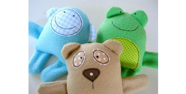 Felt Kitty & Tiger Animal Softies Sewing Pattern - Sew Modern Kids