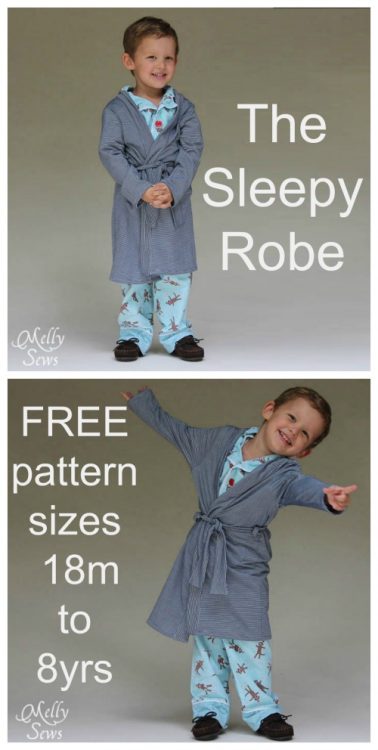 The Sleepy Robe FREE sewing pattern (18 mths to 8 yrs) - Sew Modern Kids