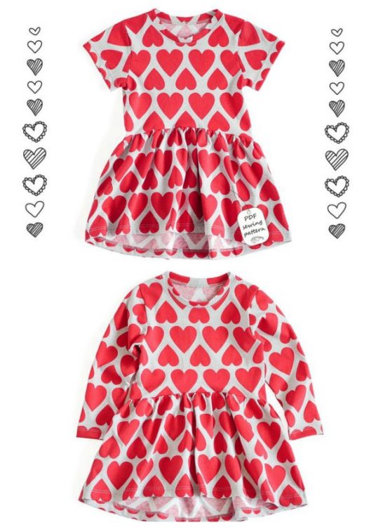 Girl's Dress sewing pattern from 2 to 10 years - Sew Modern Kids