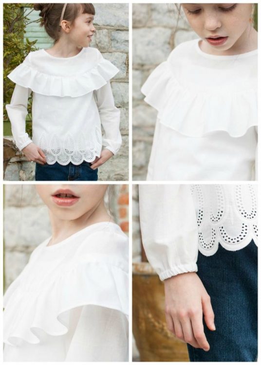 Laurel Blouse Sewing Pattern - Sew Modern Kids