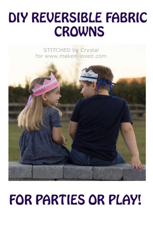 FREE Reversible fabric crowns sewing pattern - Sew Modern Kids