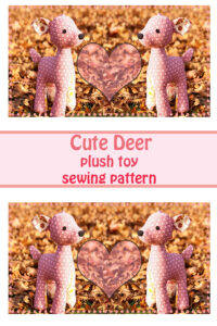 Cute Deer plush toy sewing pattern - Sew Modern Kids