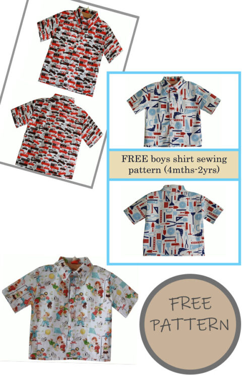 FREE Boys Shirt sewing pattern (4 months - 2 years) - Sew Modern Kids