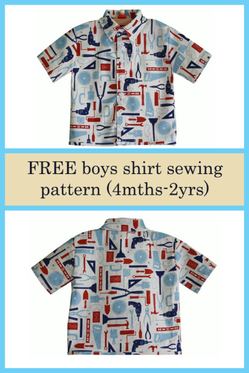 FREE Boys Shirt sewing pattern (4 months - 2 years) - Sew Modern Kids