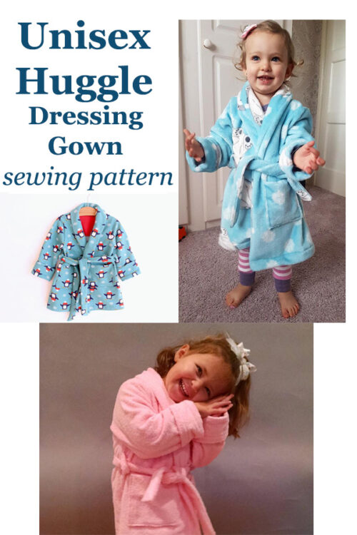 Unisex Huggle Dressing Gown sewing pattern (12mths - 10yrs) - Sew ...
