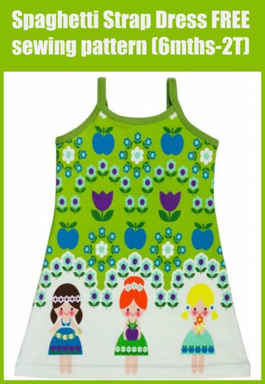 Spaghetti Strap Dress free sewing pattern (6mths-2T) - Sew Modern Kids