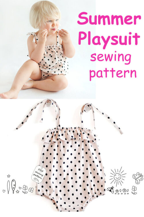 Summer Playsuit sewing pattern - Sew Modern Kids