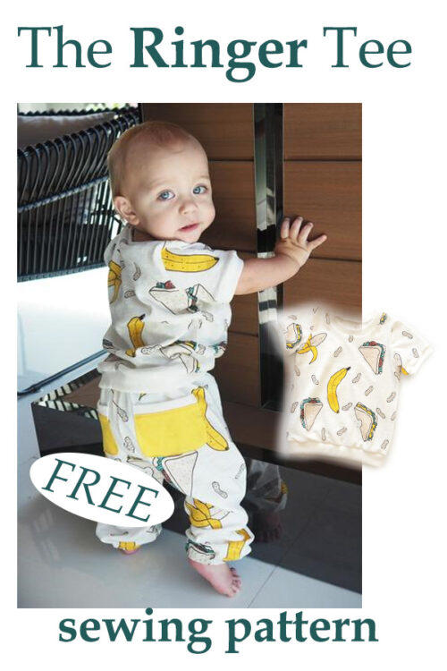 The Ringer Tee FREE sewing pattern (0-3mths to 5-6yrs) - Sew Modern Kids