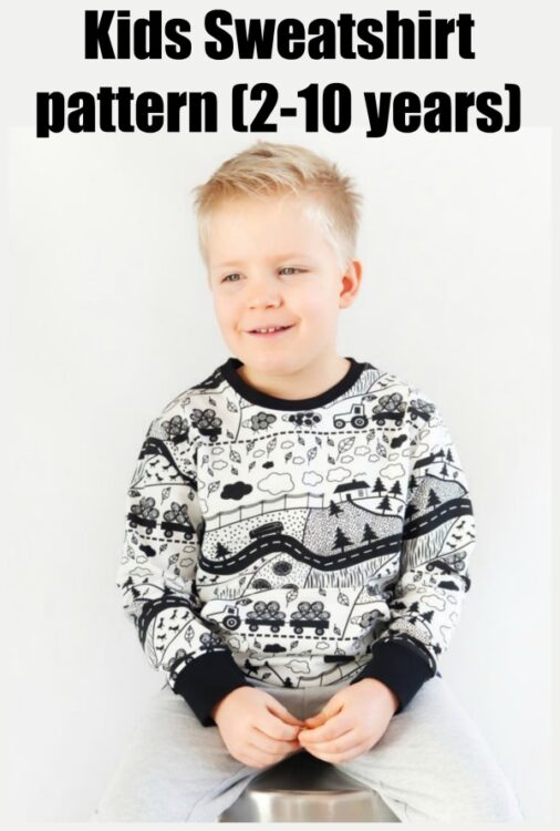 Kids Sweatshirt pattern (2-10 years) - Sew Modern Kids