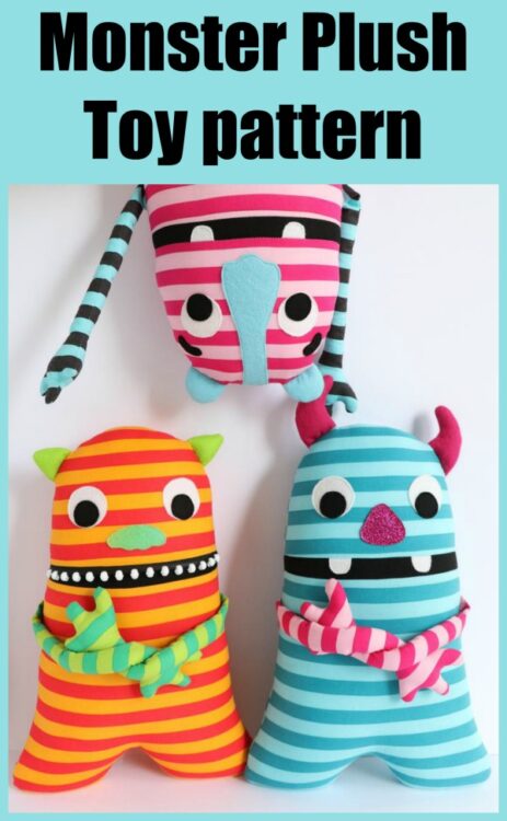 Monster Plush Toy pattern - Sew Modern Kids