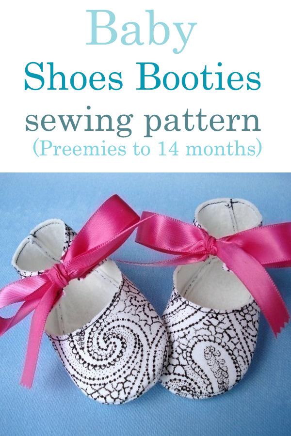 Baby Shoes Booties sewing pattern (Preemies to 14 months) - Sew Modern Kids