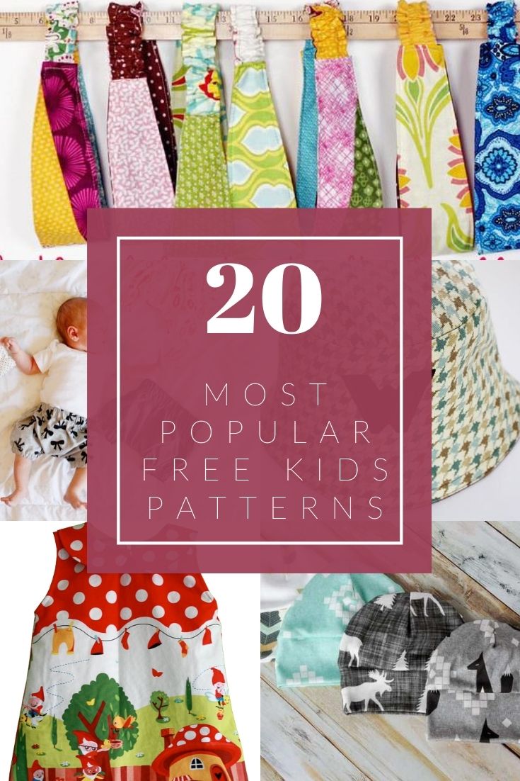 Our 20 most popular FREE kids sewing patterns - Sew Modern Kids