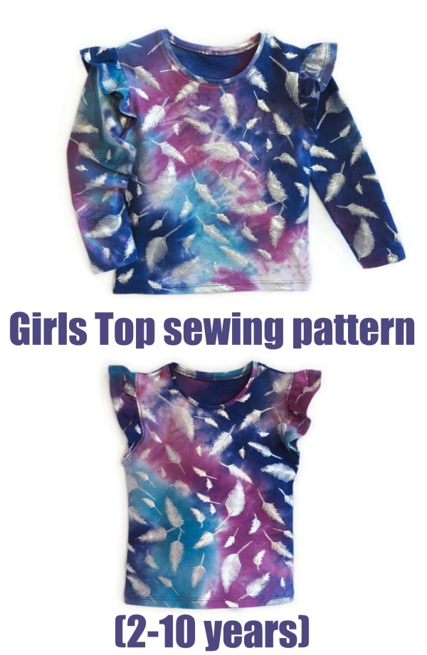 Girls Top sewing pattern (2-10 years) - Sew Modern Kids