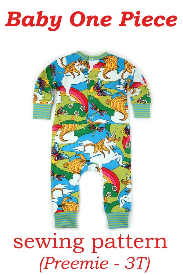 Baby One Piece sewing pattern (Preemie - 3T) - Sew Modern Kids