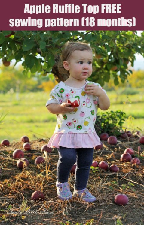 Apple Ruffle Top FREE sewing pattern (18 months) - Sew Modern Kids