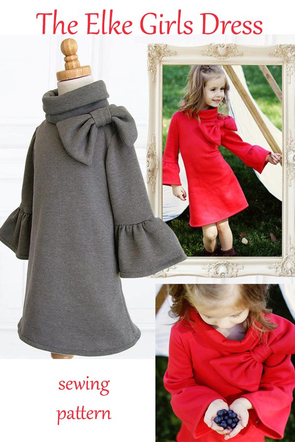 The Elke Girls Dress sewing pattern (1-10) - Sew Modern Kids