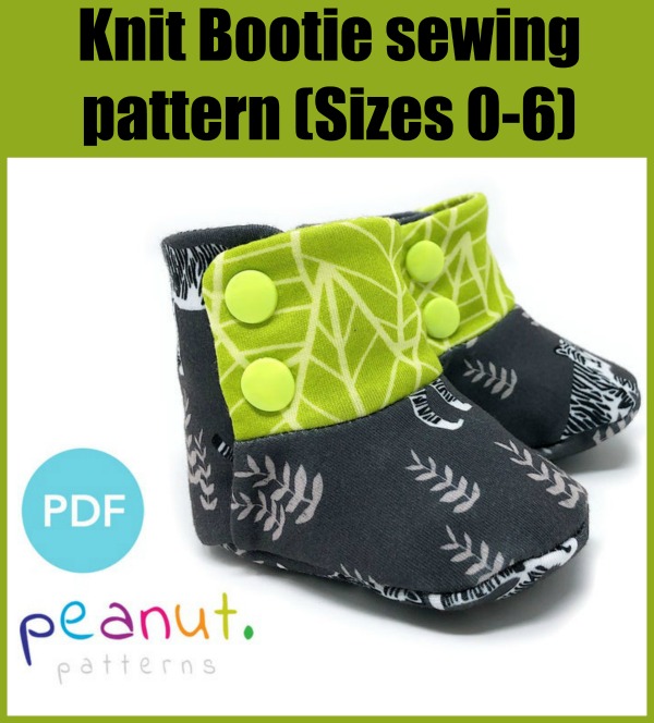 Knit Bootie sewing pattern (Sizes 0-6) - Sew Modern Kids