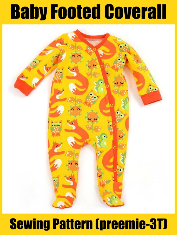 Baby Footed Coverall sewing pattern (preemie-3T) - Sew Modern Kids