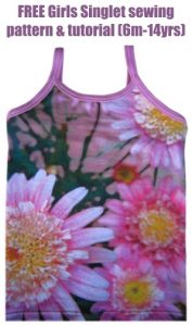 FREE Girls Singlet sewing pattern and tutorial (6m-14yrs) - Sew Modern Kids