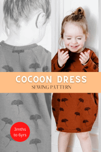 Cocoon Dress sewing pattern (3mths-6yrs) - Sew Modern Kids