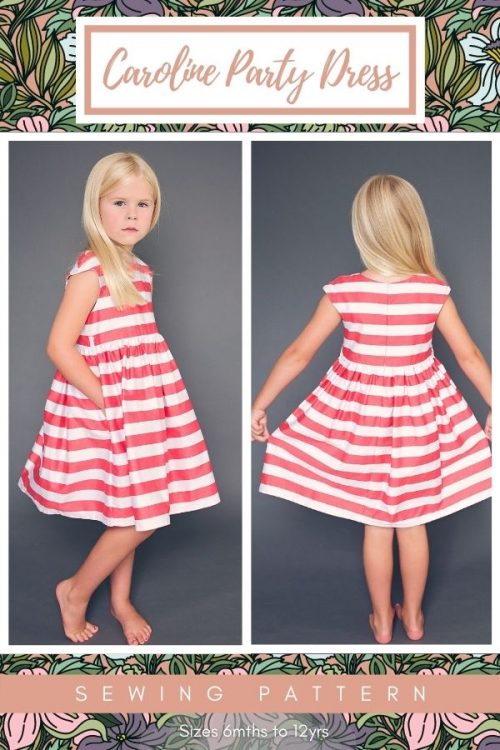 Caroline Party Dress sewing pattern (6mths-12yrs) - Sew Modern Kids