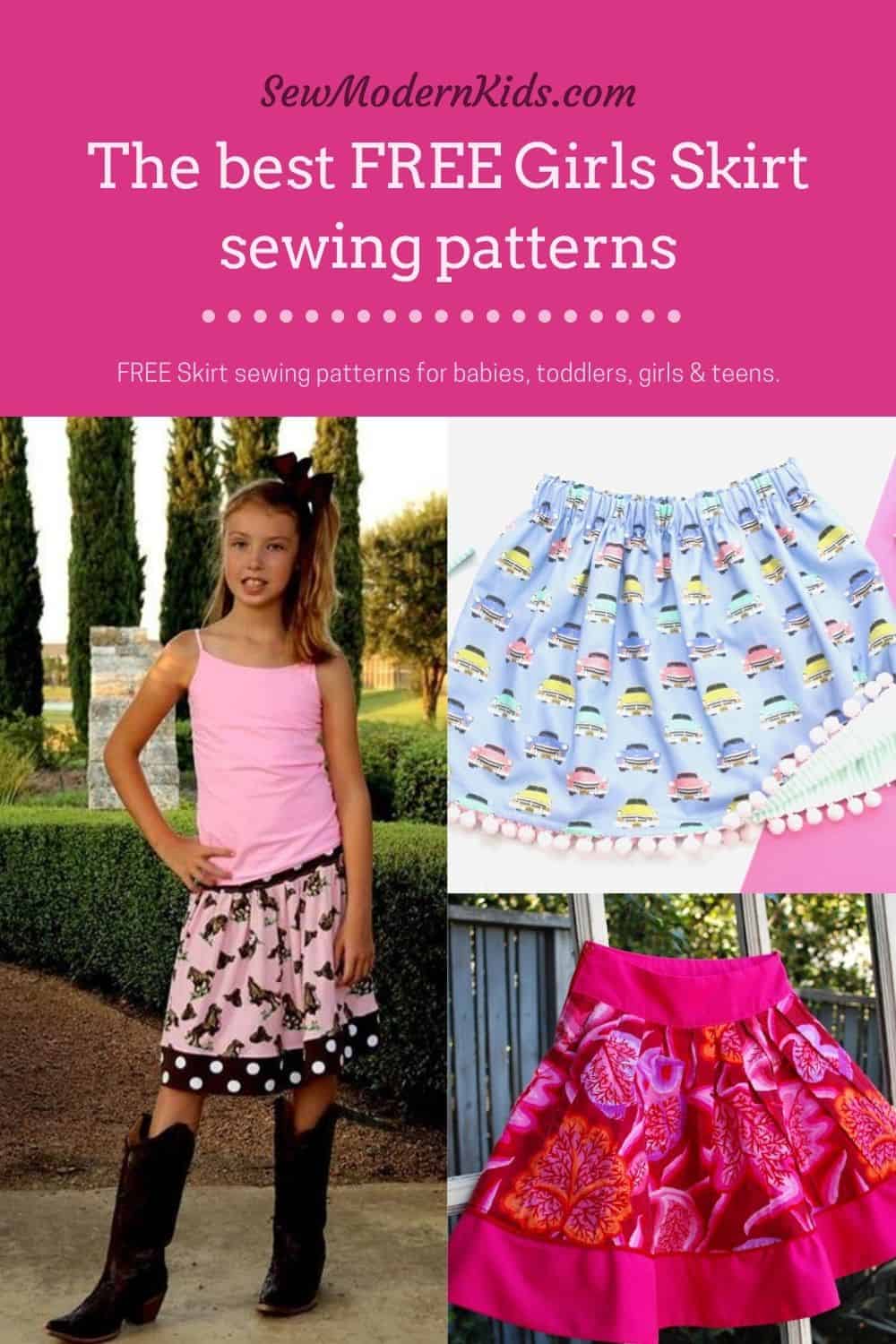 FREE Girls Skirts sewing patterns to download today - Sew Modern Kids
