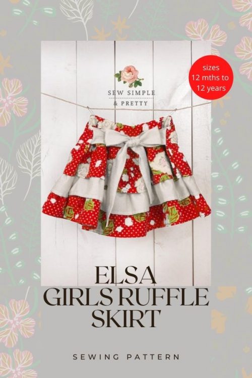 Elsa Girls Ruffle Skirt sewing pattern (12mths-12yrs) - Sew Modern Kids