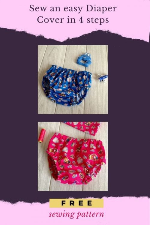 Sew an easy Diaper Cover in 4 steps FREE sewing pattern - Sew Modern Kids