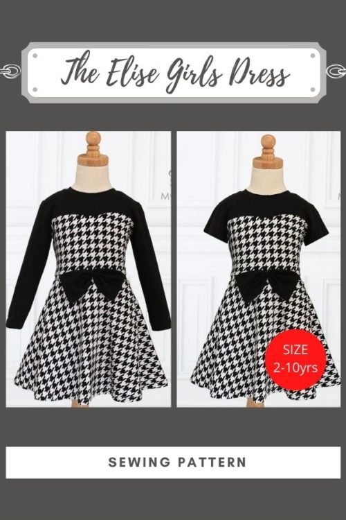 The Elise Girls Dress sewing pattern (2-10yrs) - Sew Modern Kids