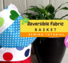 DIY Reversible Fabric Baskets FREE sewing tutorial - Sew Modern Kids