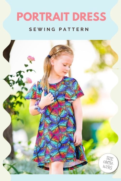 Portrait Dress sewing pattern (sizes 0-14) - Sew Modern Kids