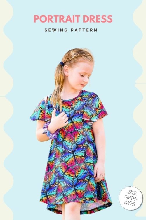 Portrait Dress sewing pattern (sizes 0-14) - Sew Modern Kids