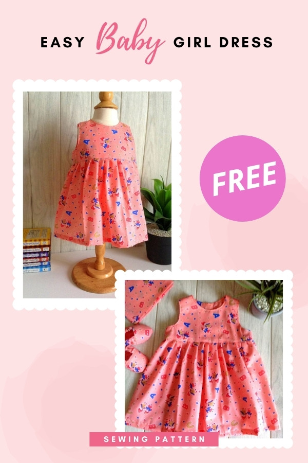 Easy Baby Girl Dress FREE sewing pattern - Sew Modern Kids