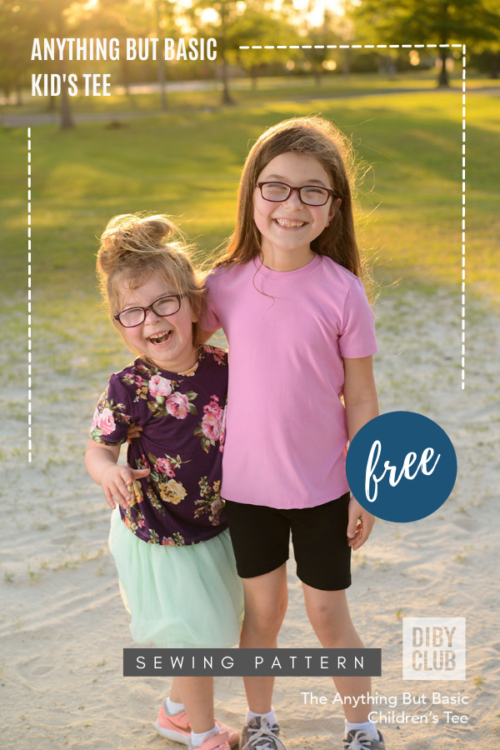 Anything But Basic Kid's Tee FREE sewing pattern (18mths-12yrs) - Sew ...