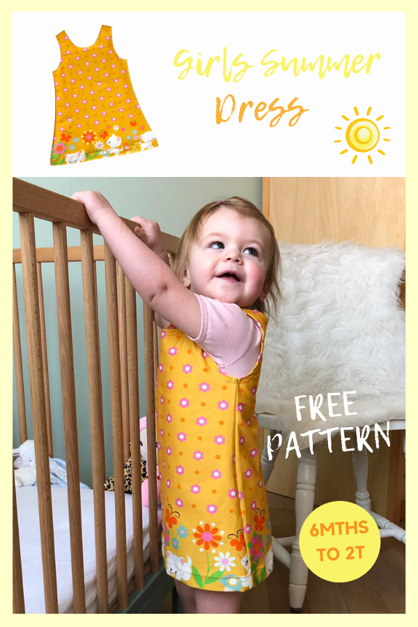 Girls Summer Dress FREE sewing pattern (6mths-2T) - Sew Modern Kids