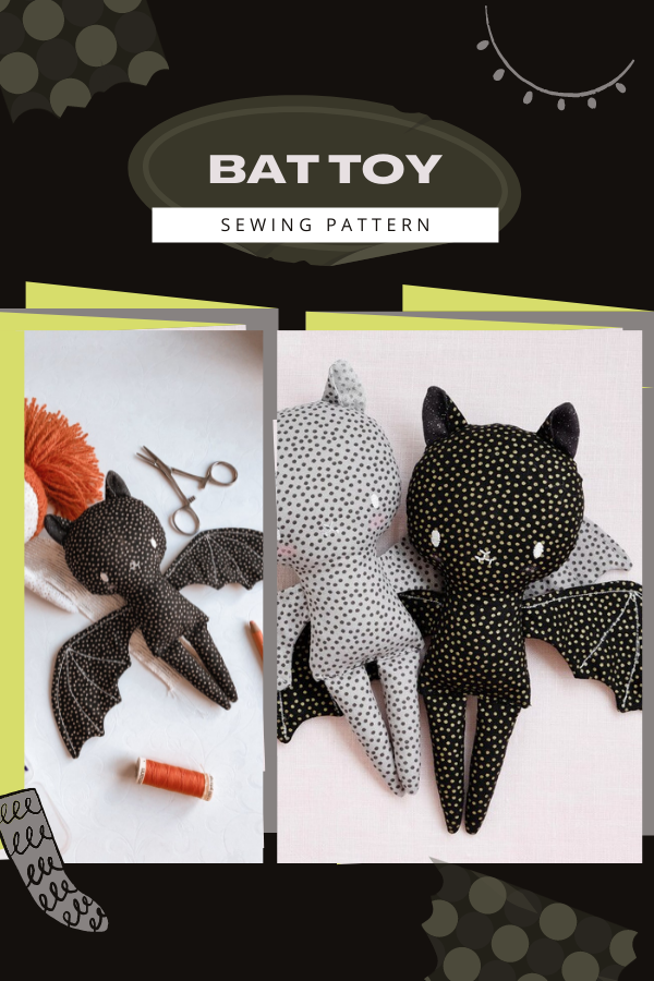 Bat Toy sewing pattern - Sew Modern Kids