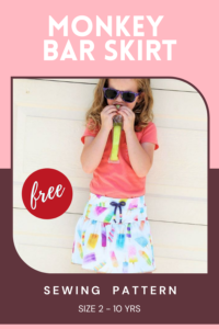 Monkey Bar Skirt FREE sewing pattern (2-10 years) - Sew Modern Kids