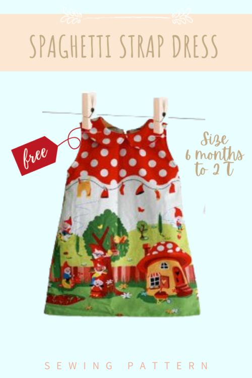 Spaghetti Strap Dress FREE sewing pattern (6mths-2T) - Sew Modern Kids