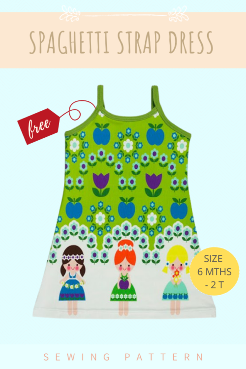 Spaghetti Strap Dress FREE sewing pattern (6mths-2T) - Sew Modern Kids