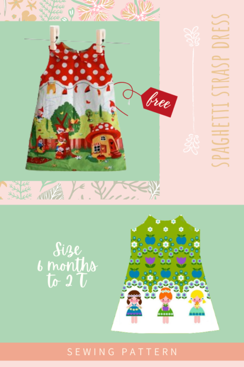 Spaghetti Strap Dress FREE sewing pattern (6mths-2T) - Sew Modern Kids
