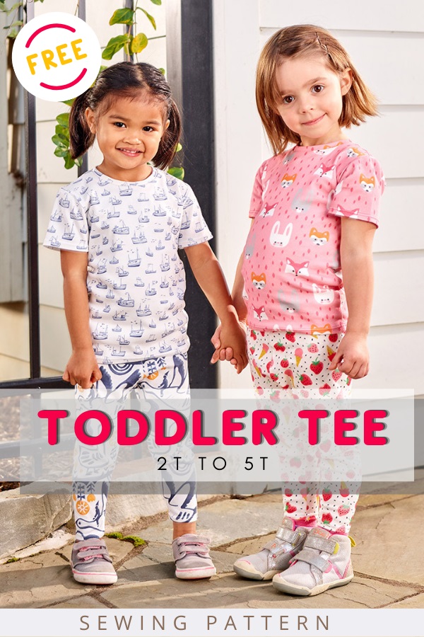 Toddler Tee FREE sewing pattern (2T to 5T) - Sew Modern Kids