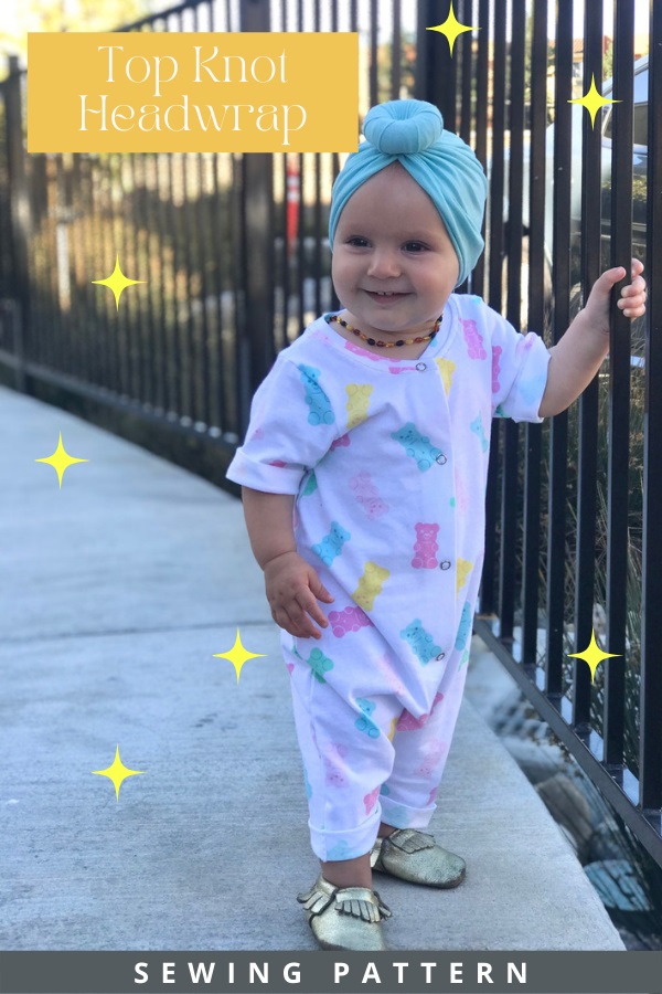 Top Knot Headwrap sewing pattern - Sew Modern Kids