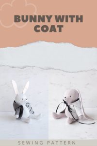 Bunny with coat sewing pattern - Sew Modern Kids