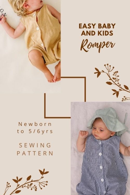 Easy Baby and Kids Romper sewing pattern (Newborn to 5/6yrs) - Sew ...