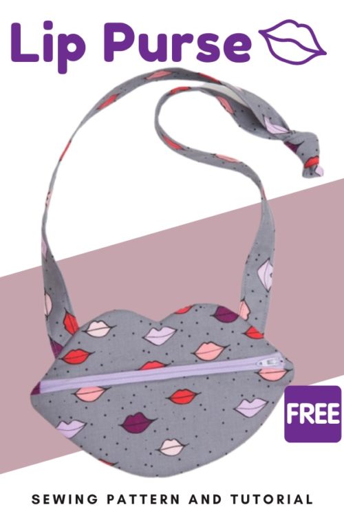 Lip Purse FREE sewing pattern and tutorial - Sew Modern Kids