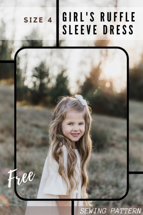 Girl's Ruffle Sleeve Dress FREE sewing pattern (Size 4) - Sew Modern Kids