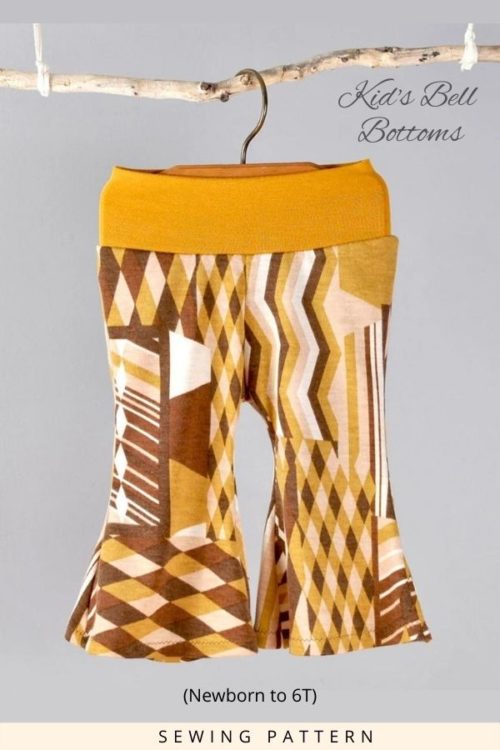 Kid's Bell Bottoms sewing pattern (Newborn to 6T) - Sew Modern Kids