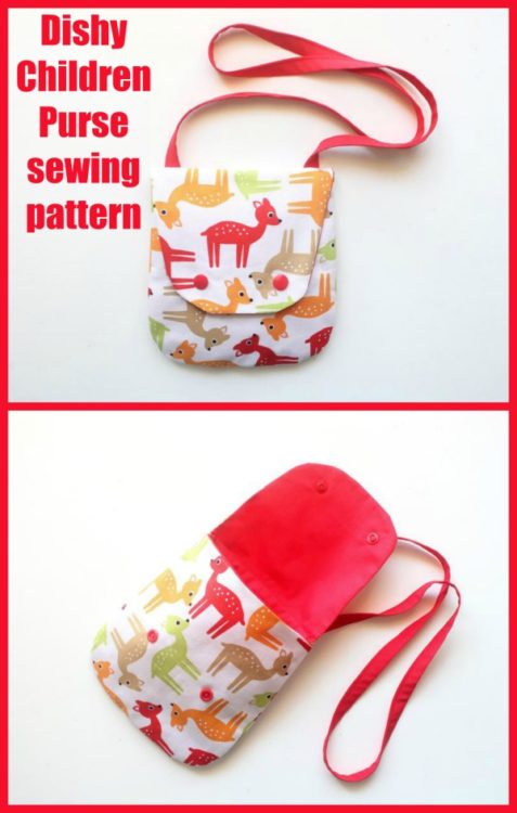 Dishy Children Purse sewing pattern - Sew Modern Kids